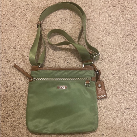 Tumi | Bags | Tumi Green Messenger Bag | Poshmark